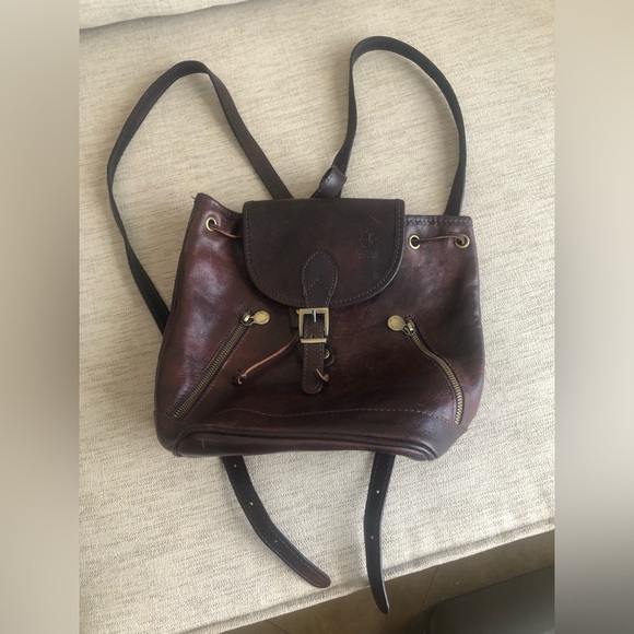 Vera Pelle | Bags | Vera Pelle Italian Leather Backpackpurse | Poshmark